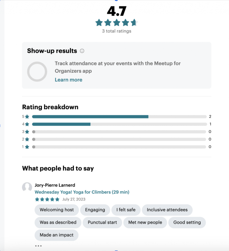 More Event Feedback for Organizers - Meetup Blog