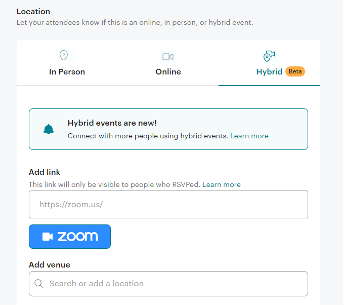 Introducing the Hybrid Events Feature for Meetup Pro - Meetup Blog