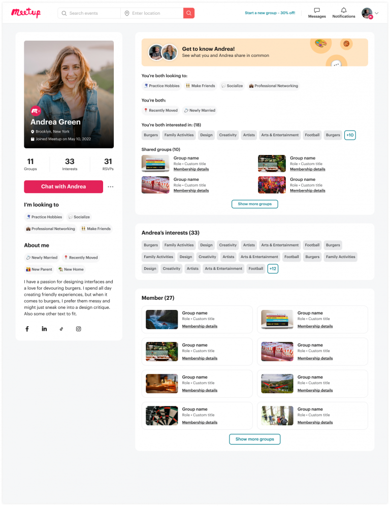 New and Improved Member Profiles - Meetup Blog