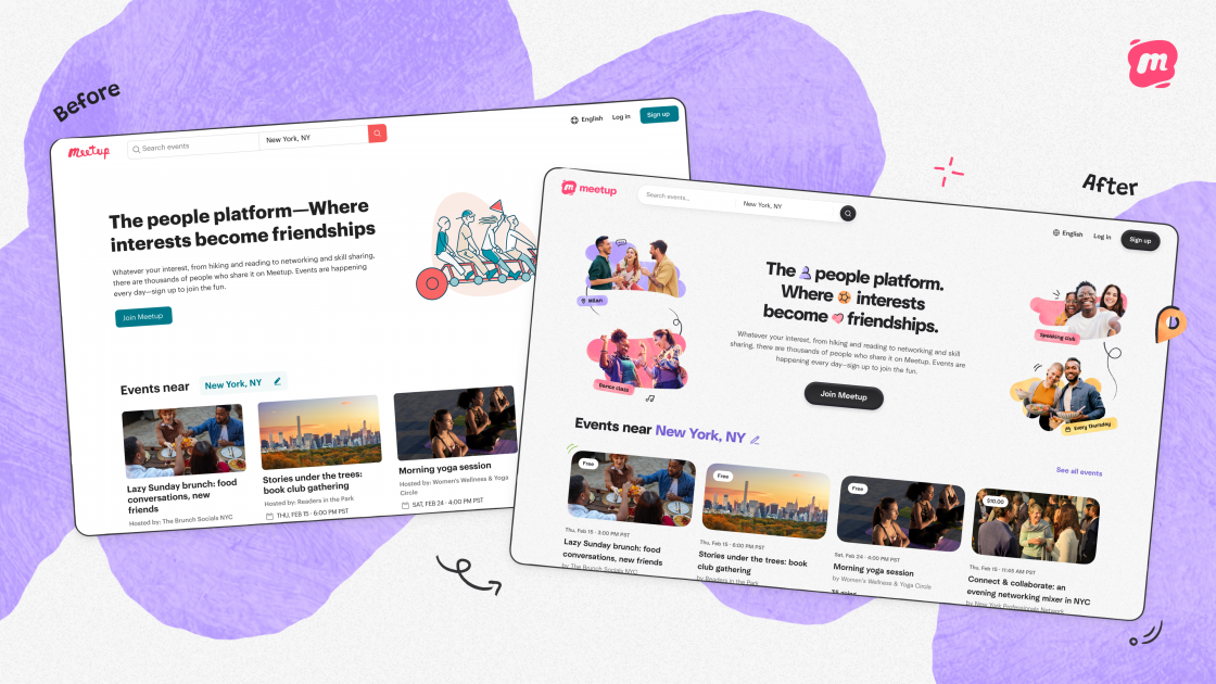 Meetup’s new design for a new era of making connections